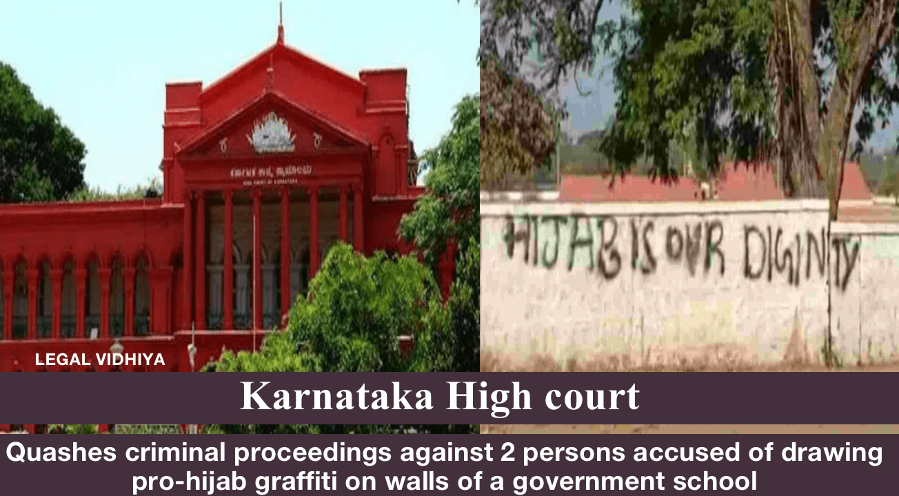 Karnataka HC quashes criminal proceedings against 2 persons accused of drawing pro-hijab ...