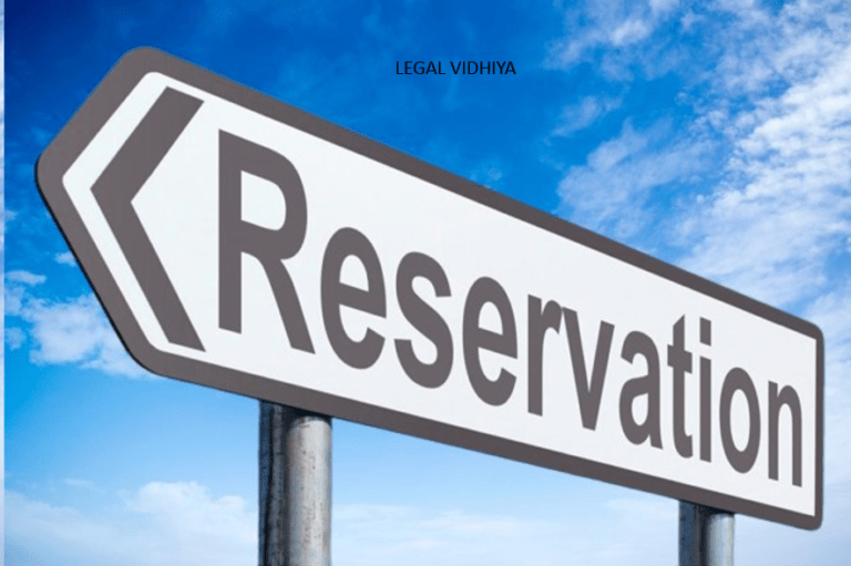 THE CONSTITUTIONAL VALIDITY OF RESERVATION IN EDUCATIONAL INSTITUTIONS ...