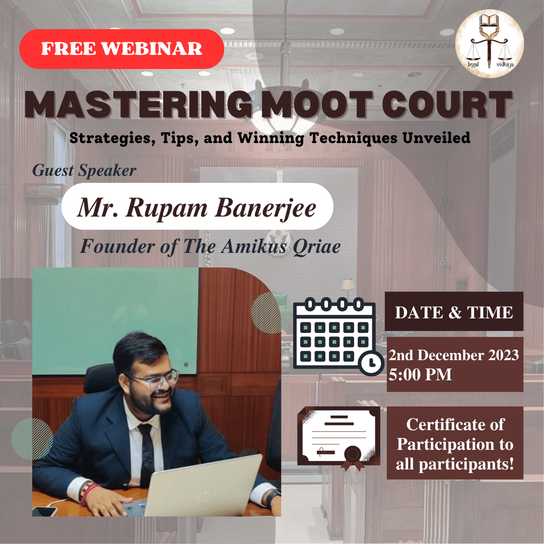FREE WEBINAR: Mastering Moot Court – Strategies, Tips, and Winning ...