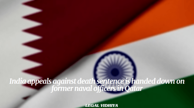 India appeals against death sentence is handed down on former naval ...