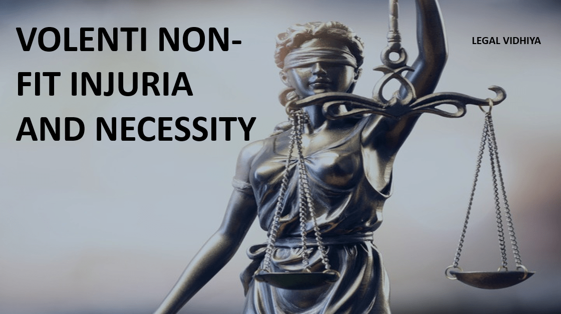 VOLENTI NON-FIT INJURIA AND NECESSITY - Legal Vidhiya