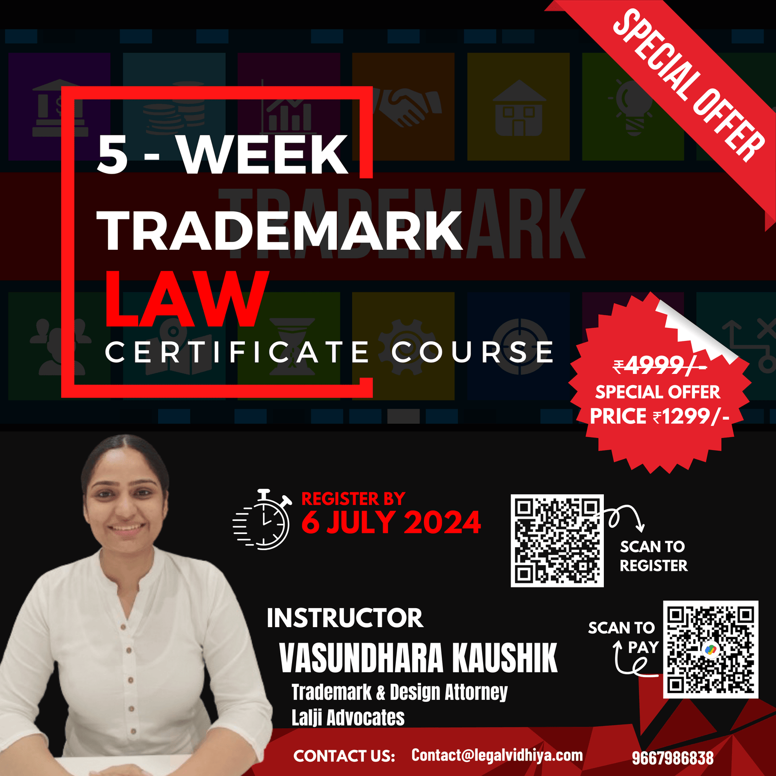 5 WEEK LIVE CERTIFICATE COURSE ON TRADEMARK LAW by LEGAL VIDHIYA ...