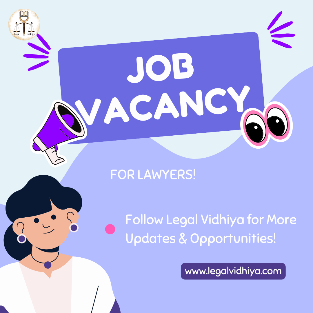 Job Vacancy at Vyno Legal, Bangalore [Apply Now!] - Legal Vidhiya