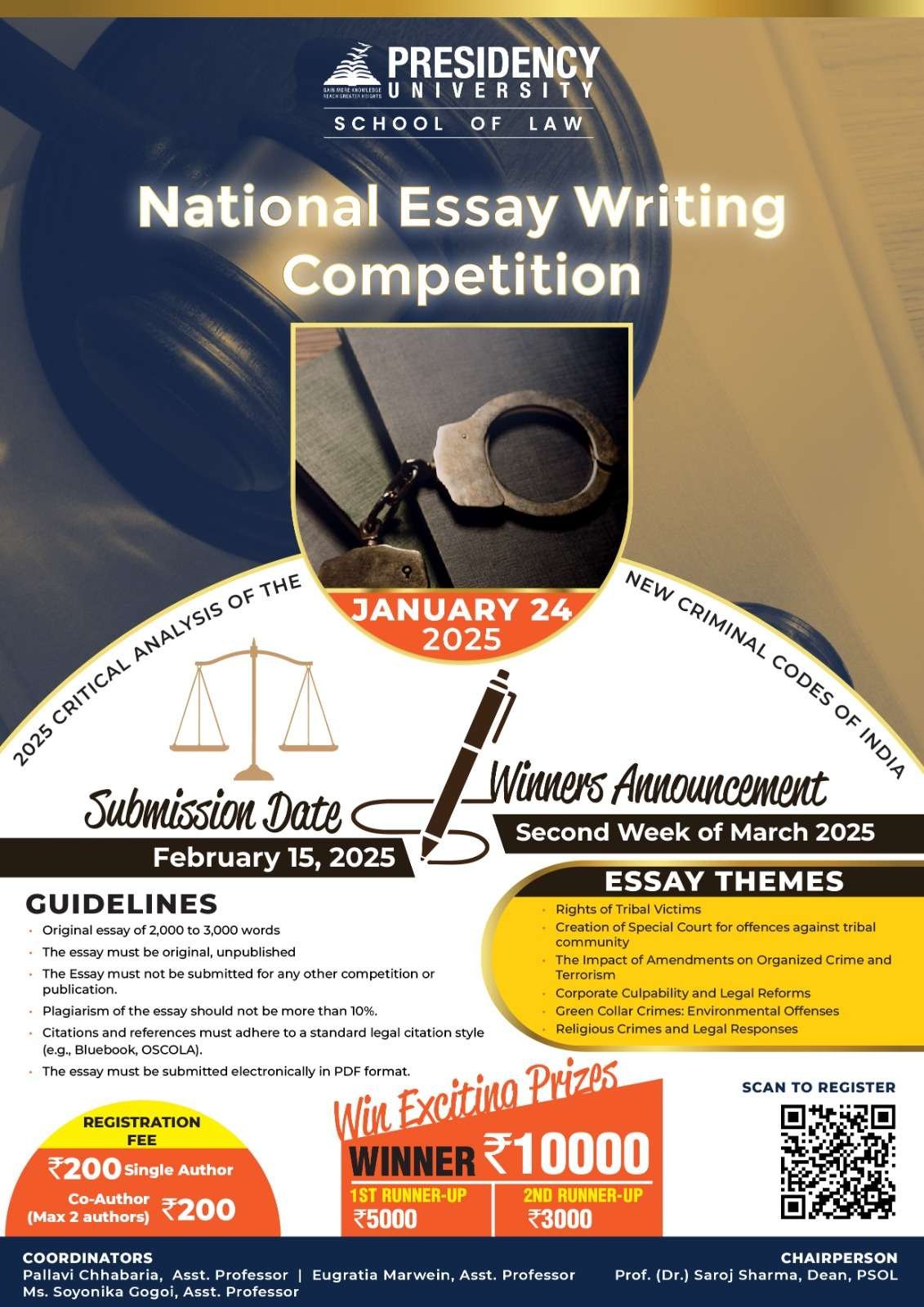 National Essay Writing Competition 2025 by The School of Law ...