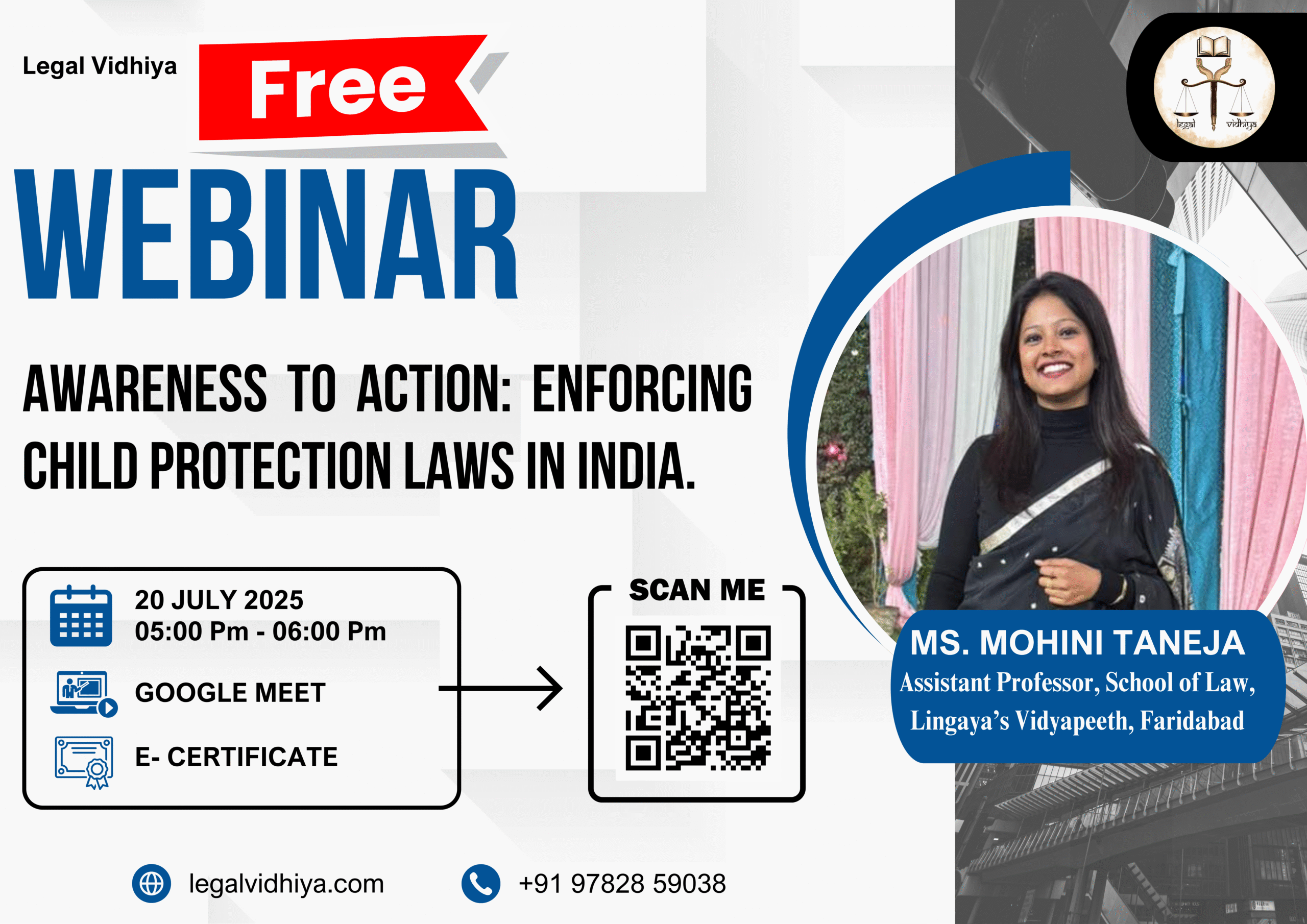 Free Live Webinar on Awareness to Action: Enforcing Child protection ...